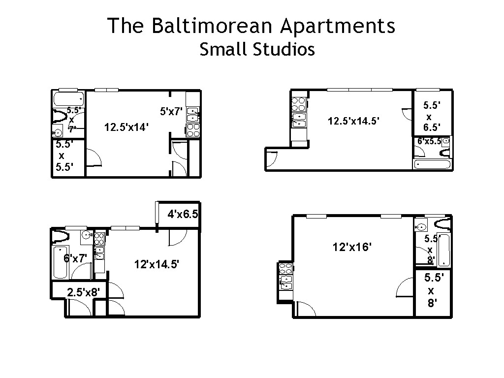 Floorplans | The Baltimorean Apartments Baltimore MD