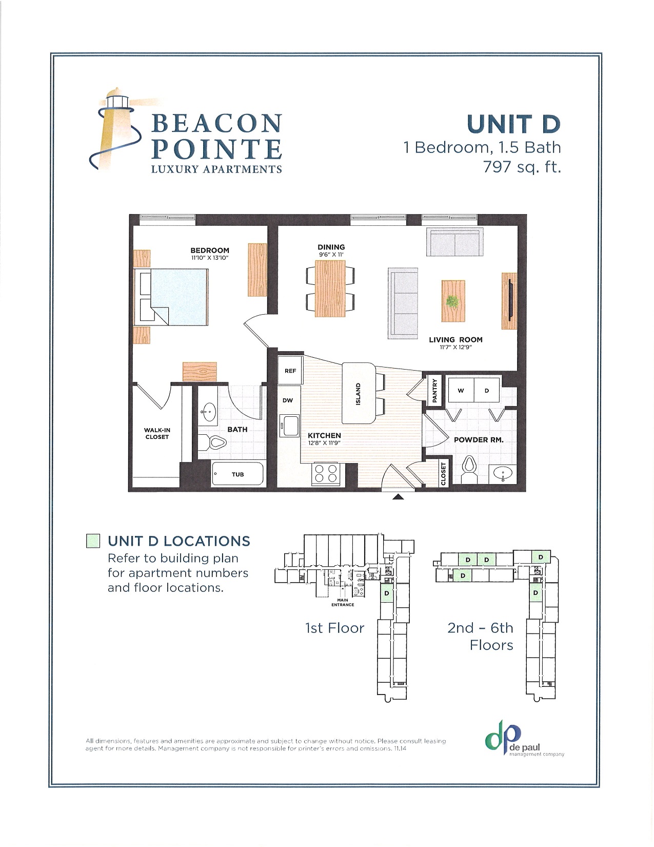 Floorplans | Beacon Pointe Apartments Philadelphia PA