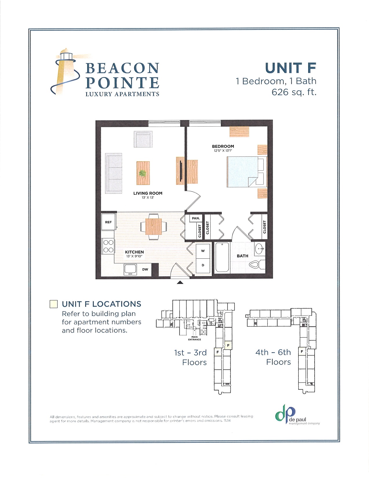 Floorplans | Beacon Pointe Apartments Philadelphia PA