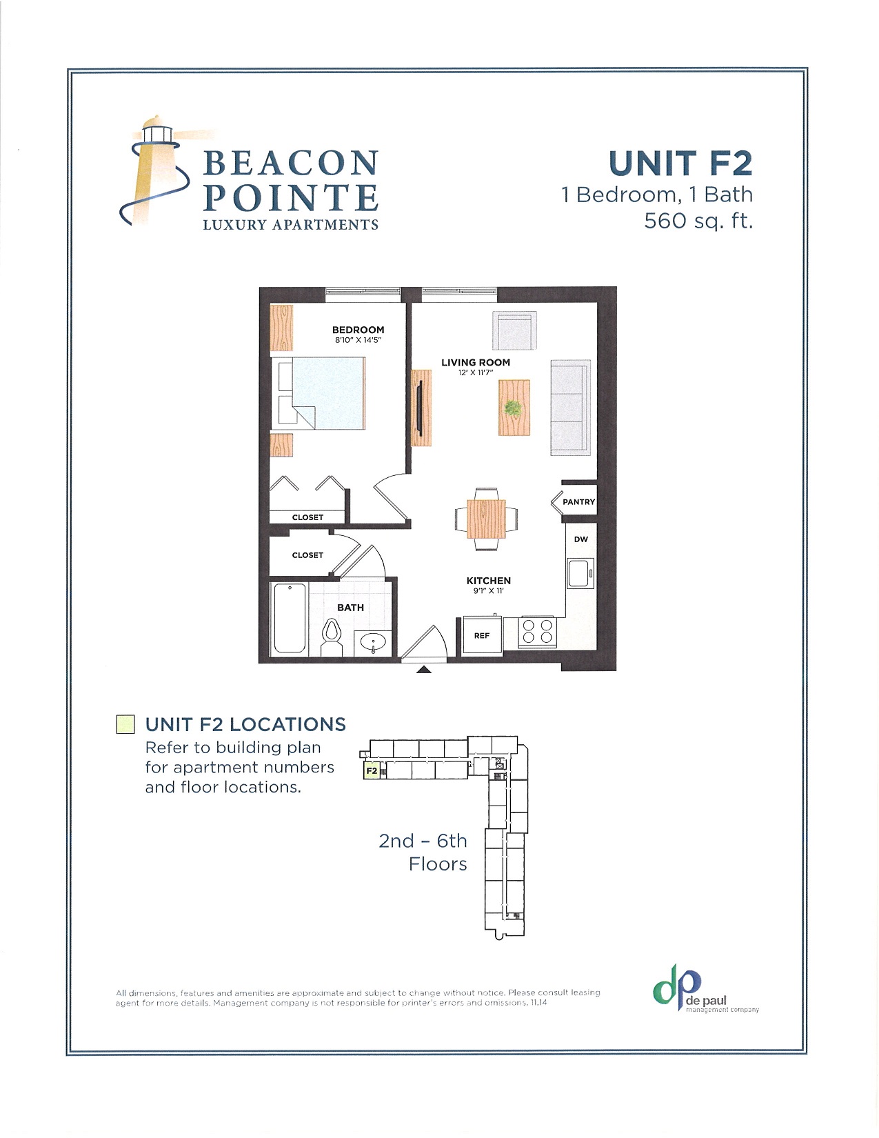 Floorplans | Beacon Pointe Apartments Philadelphia PA