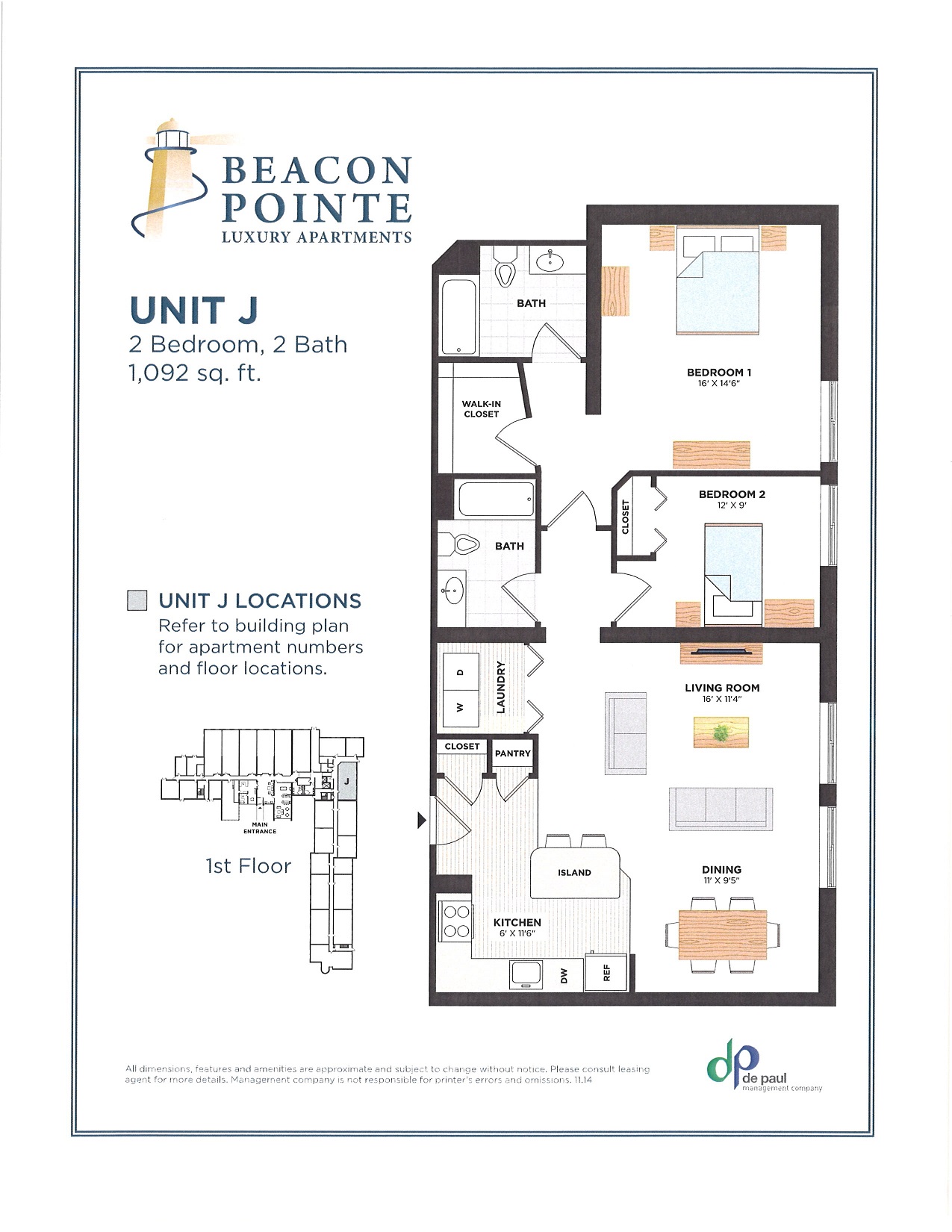 Floorplans | Beacon Pointe Apartments Philadelphia PA