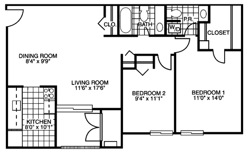 Floorplans | Brookland Ridge Apartments Washington DC