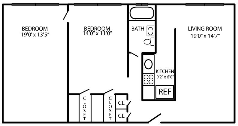 Floorplans | Cloverleaf Gardens Apartments Woodbridge NJ